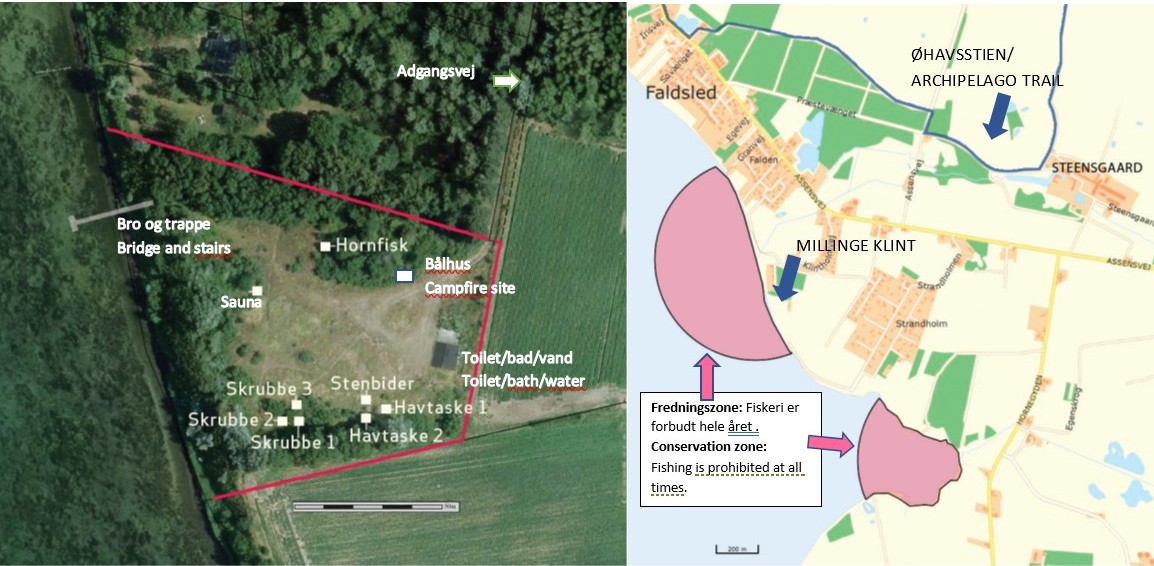 Millinge Klint - Book en shelter